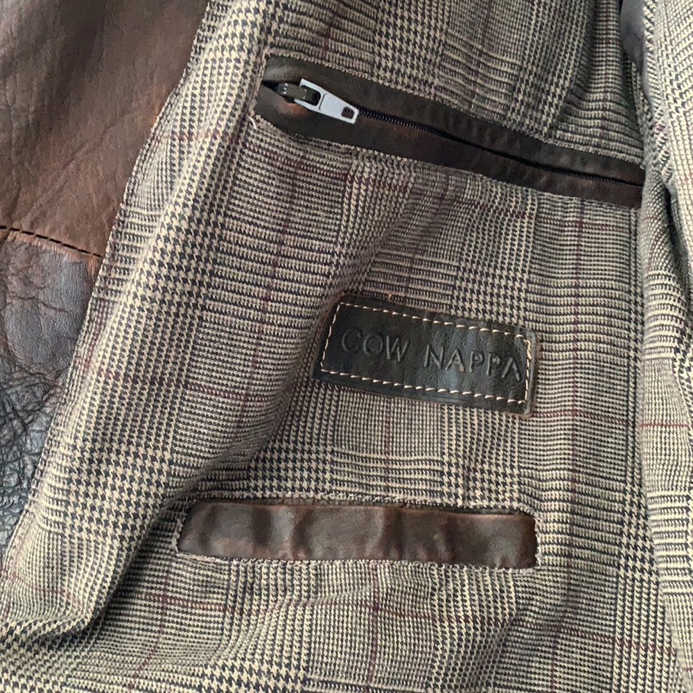 Trapper Cow Nappa Brown Leather Jacket - Gem